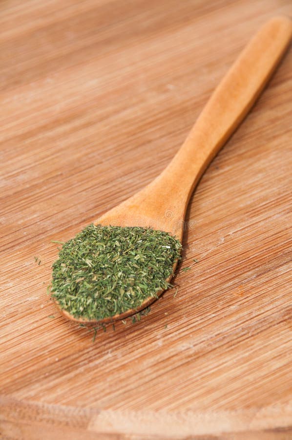 Grounded Coarsely on the Wooden Spoon Stock Photo - Image of ingredient ...