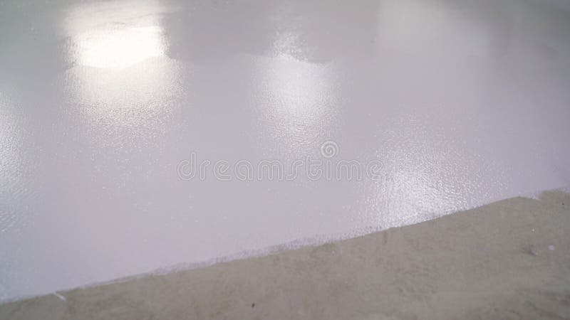 Grounded Floor in a New Building. Construction in Progress, Concrete ...