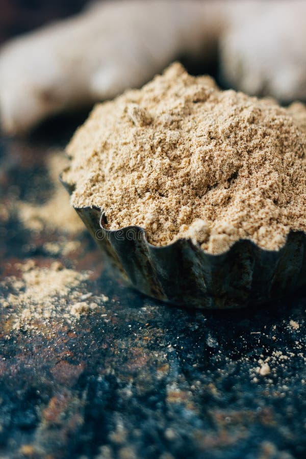 Grounded ginger spice stock photo. Image of organic, vegetarian - 86735724