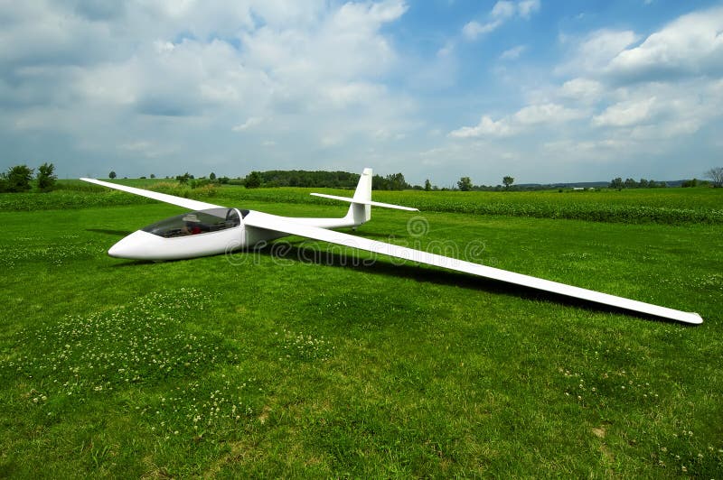 Grounded Glider stock image. Image of blue, glide, biplanes - 99929