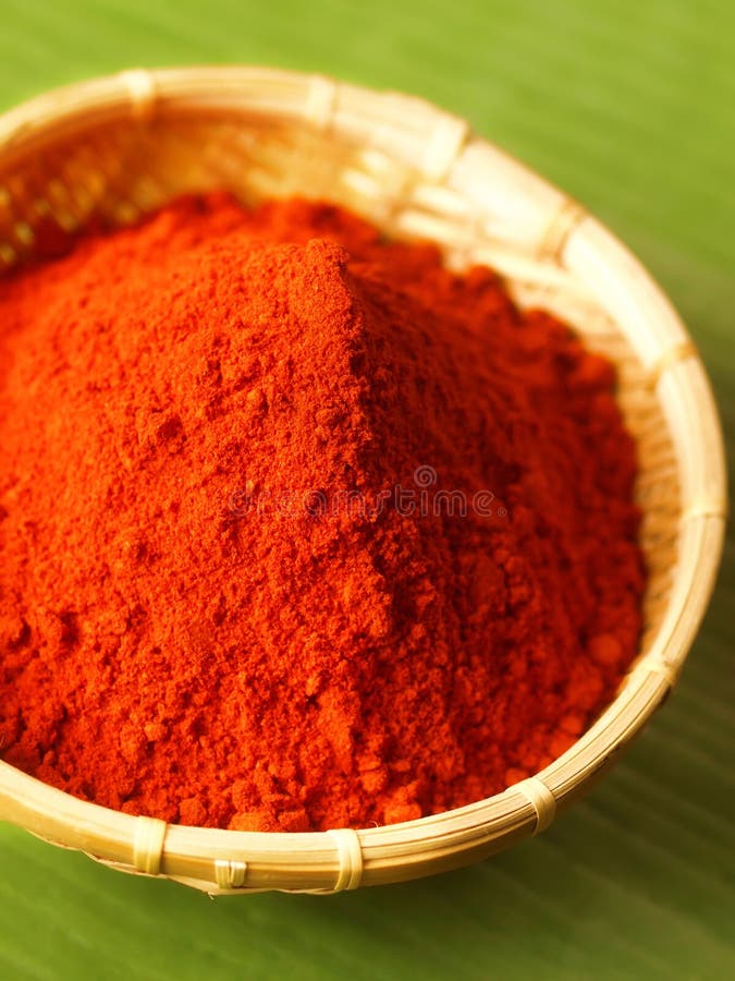 Grounded red chilli stock photo. Image of macro, curry - 13200514