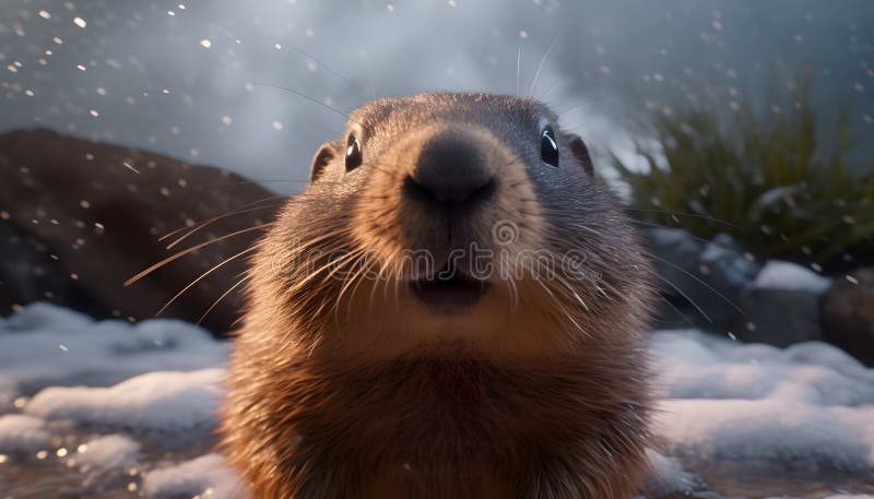 Groundhog day stock illustration. Illustration of beak - 284796837