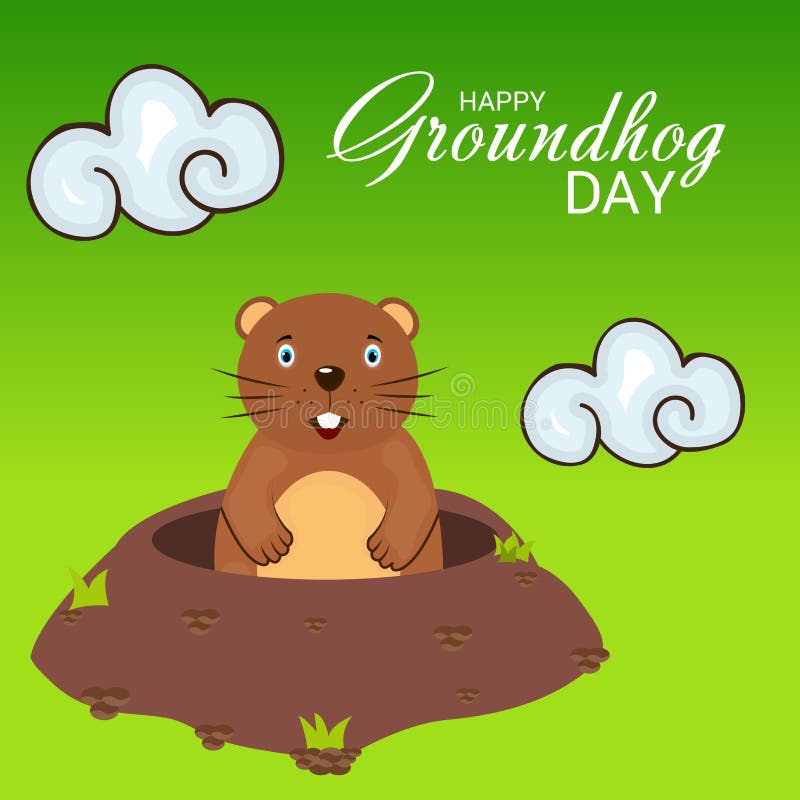 Groundhog Day stock illustration. Illustration of forecast - 85335630
