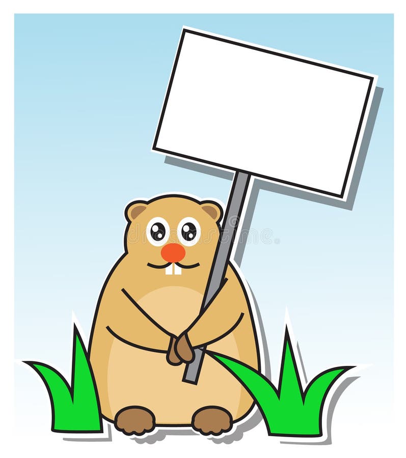 Groundhog Day stock illustration. Illustration of february - 36010682