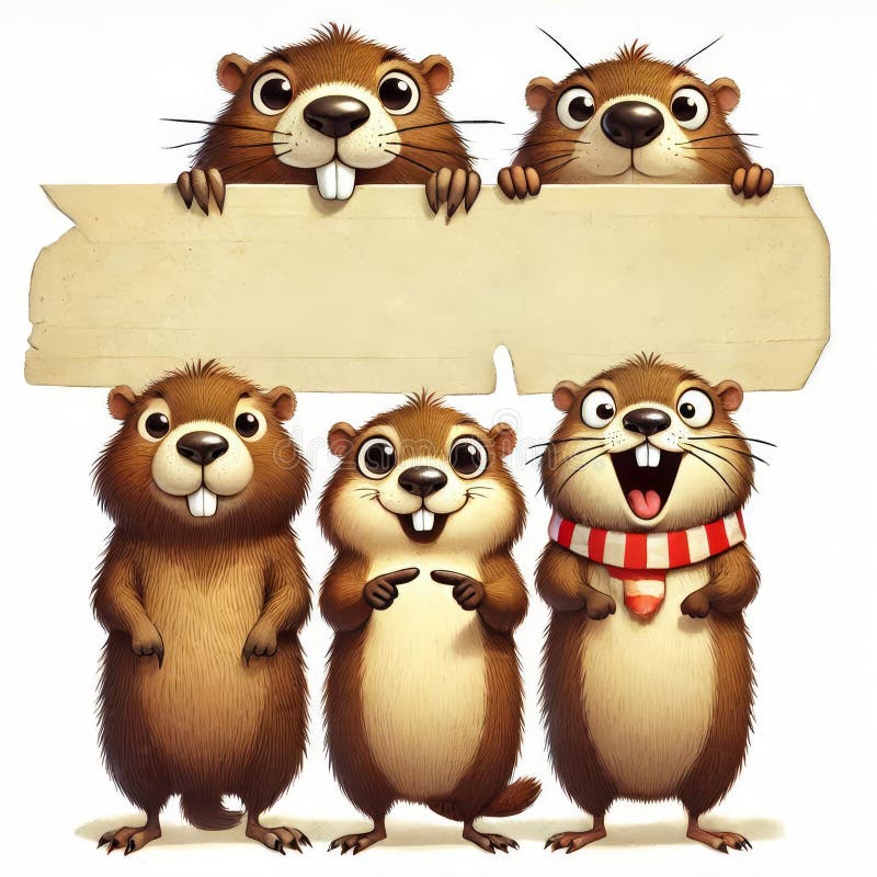 Groundhog S Day Banner Graphics Stock Illustration - Illustration of ...