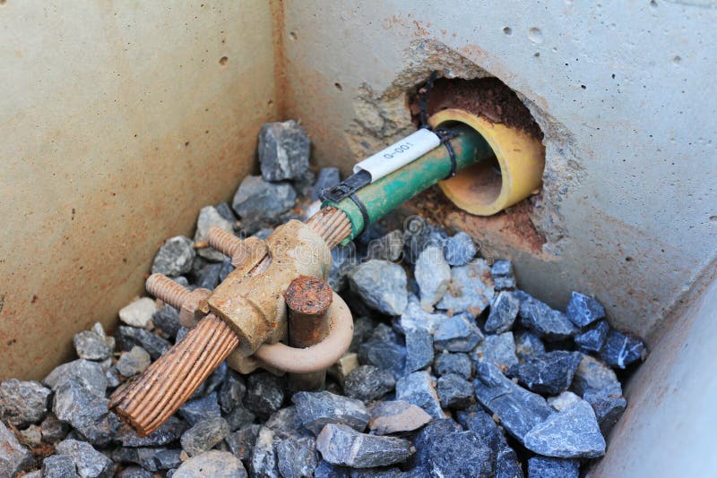 Grounding Electrode Inspection Pit of Electrical System Stock Image ...