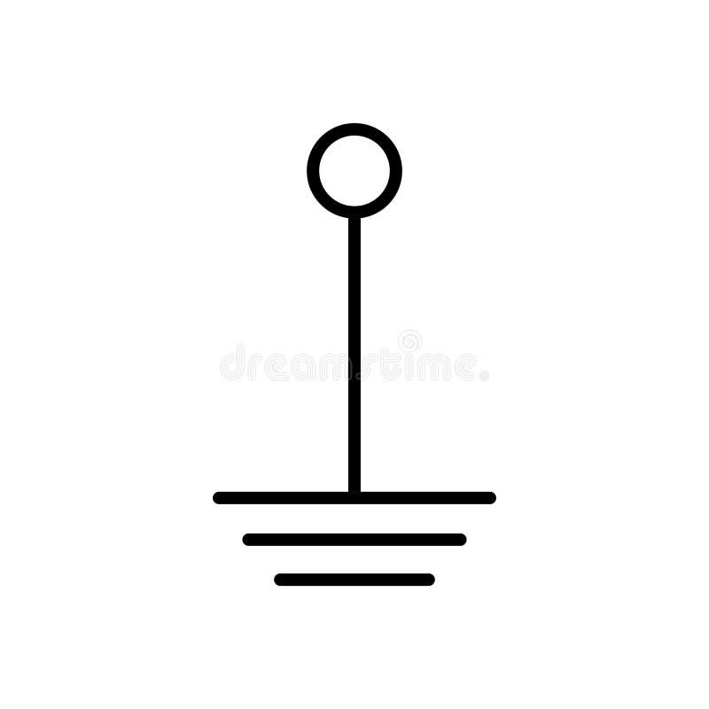 Grounding icon simple stock illustration. Illustration of field - 327882698