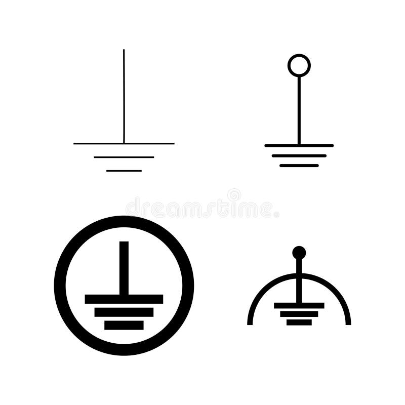Grounding icon simple stock illustration. Illustration of environment ...