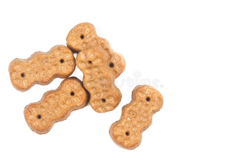 Groundnut Shaped Biscuit Isolated in White Stock Image - Image of ...