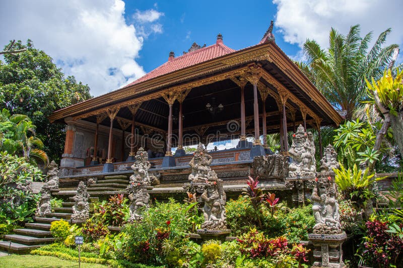 On the Grounds of the "Ubud Palace" Temple Complex Stock Photo - Image ...