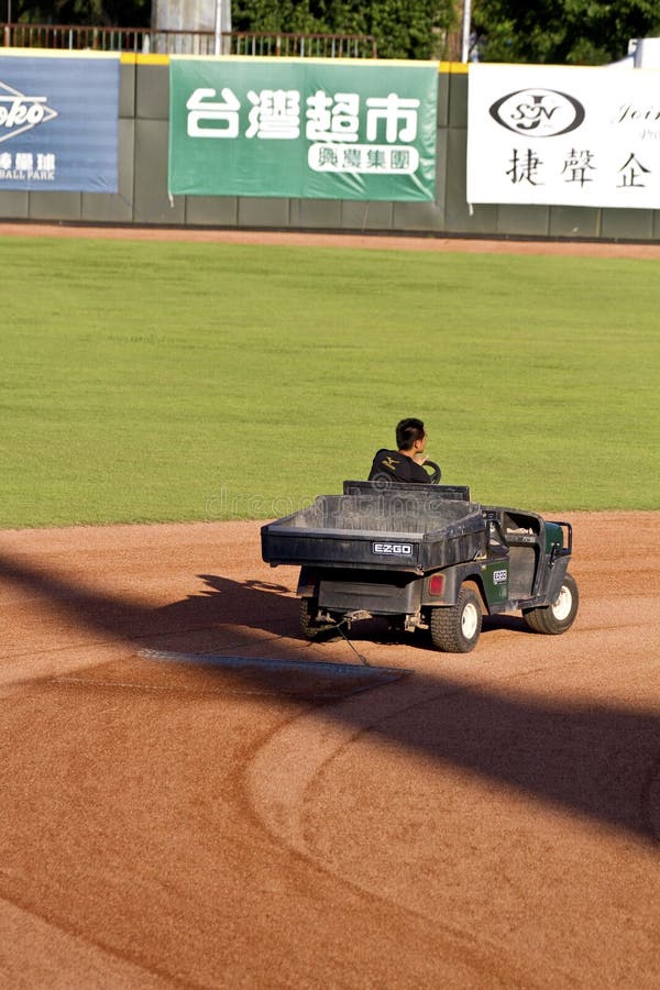 Groundskeeper editorial stock image. Image of batter - 26556119