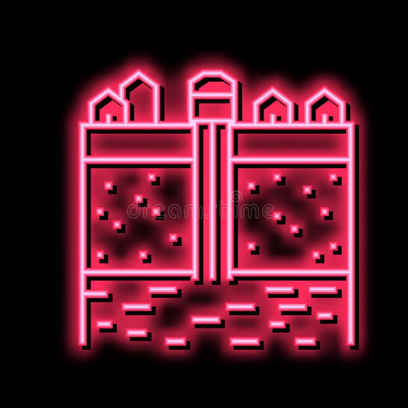 Groundwater Extraction Neon Glow Icon Illustration Stock Vector ...