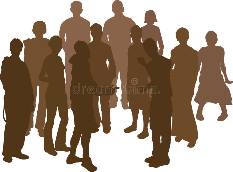 Group of 12 friends stock vector. Illustration of standing - 1580497