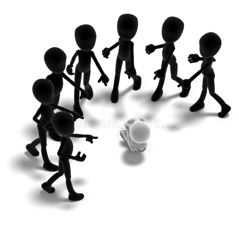 A Group of 3d Male Icon Toon Characters Charging Stock Illustration ...