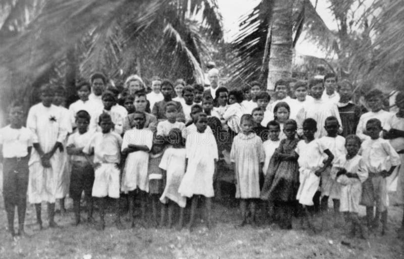 Group Of Aboriginal School Children At Mapoon, 1914 Picture. Image ...