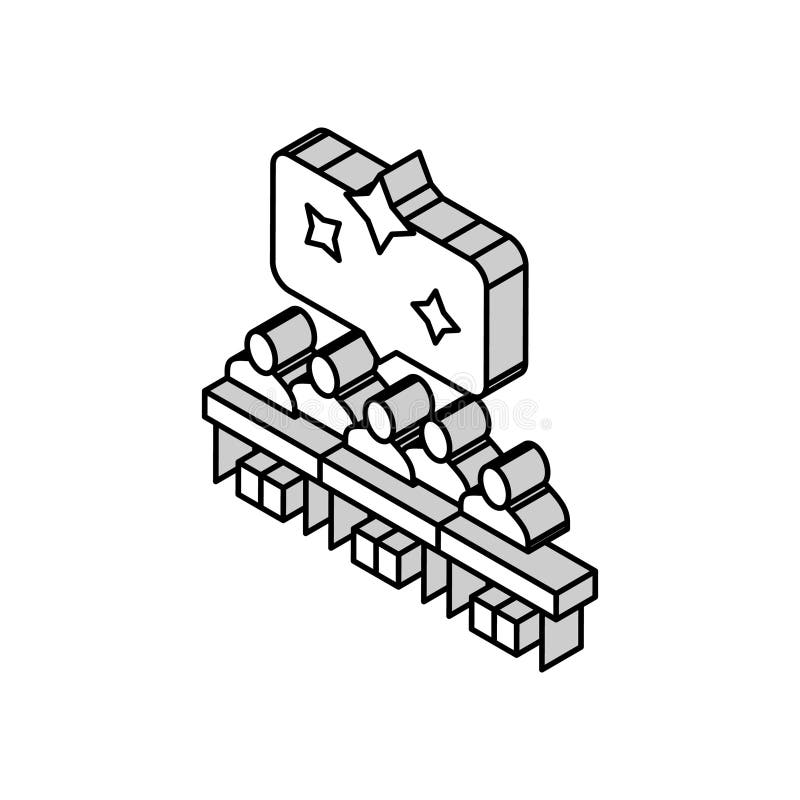 Group Activities Primary School Isometric Icon Vector Illustration ...