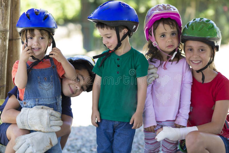 Group of Adventures Children Stock Image - Image of childhood, playing ...