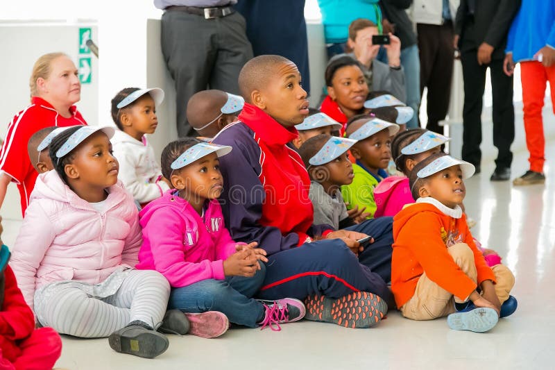 Group of African Children Sitting Together at a Fun Event Editorial ...