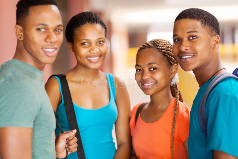 Group African College Students Stock Photo - Image of african, college ...
