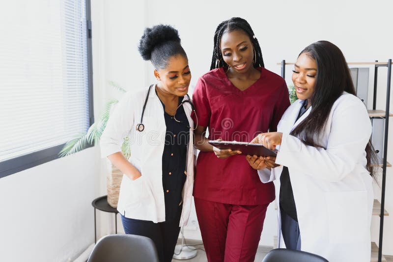 Group of African Medical Doctors Portrait. Stock Photo - Image of ...