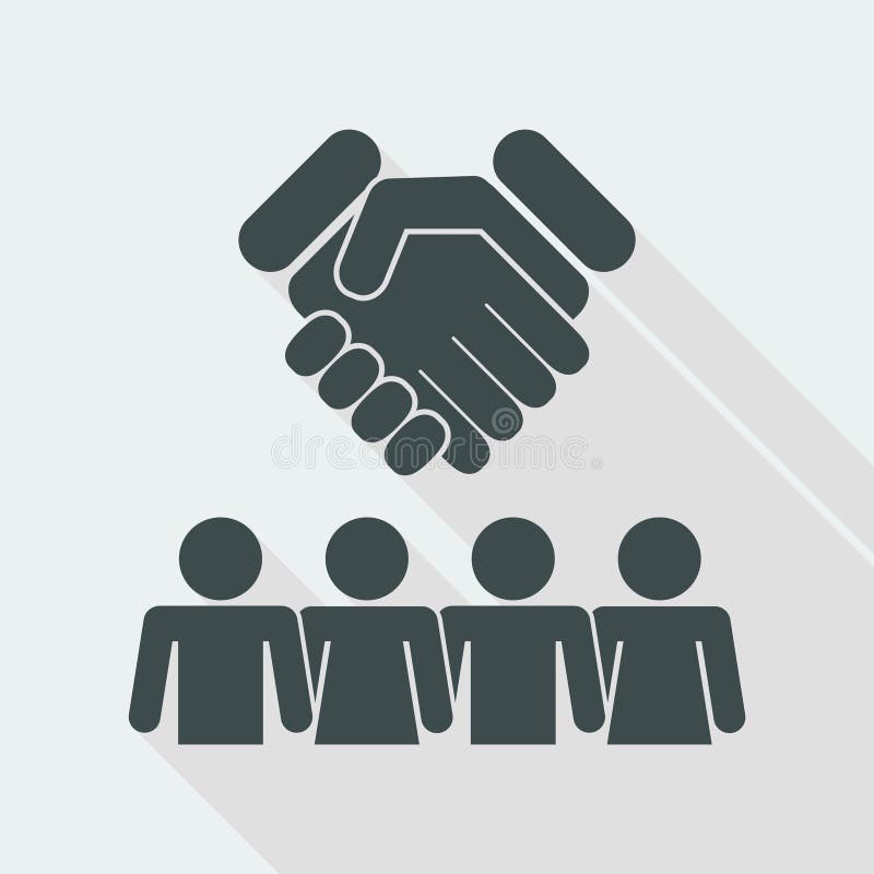 Group agreement icon stock vector. Illustration of meetings - 118520677