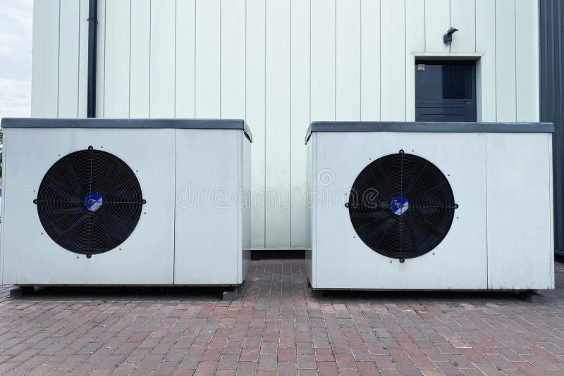 Group of Air Conditioning. Refrigeration Temperature Conditioning ...