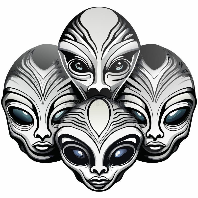 Alien Faces Stock Illustrations – 2,207 Alien Faces Stock Illustrations ...