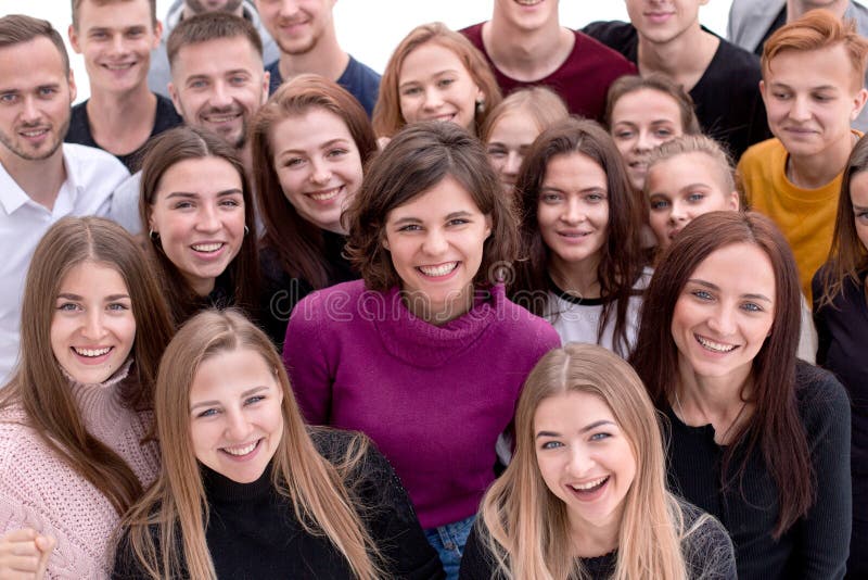 Group of Ambitious Young People Looking at the Camera Stock Image ...