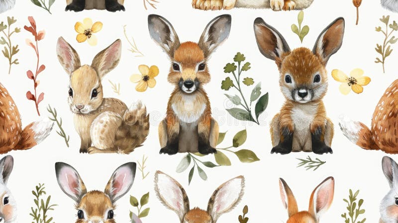 A Group of Animals Sitting Next To Each Other. Perfect for Illustrating ...