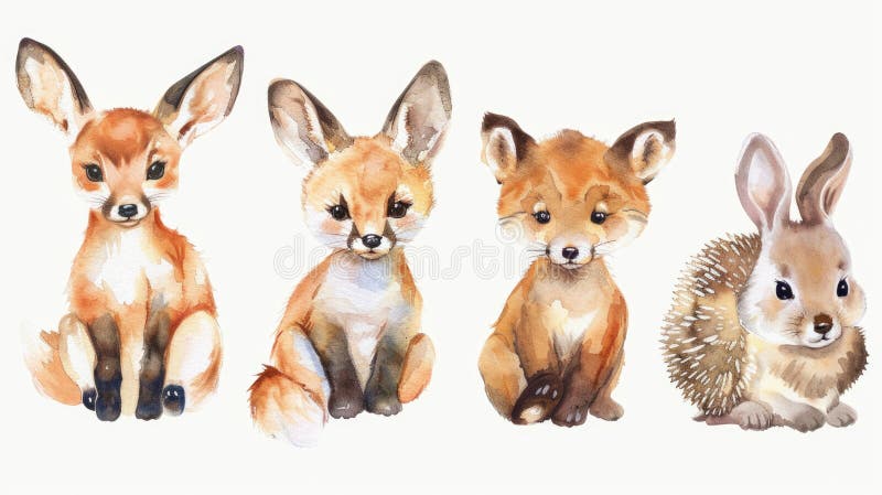 Group of Animals Sitting Together Stock Image - Image of together ...