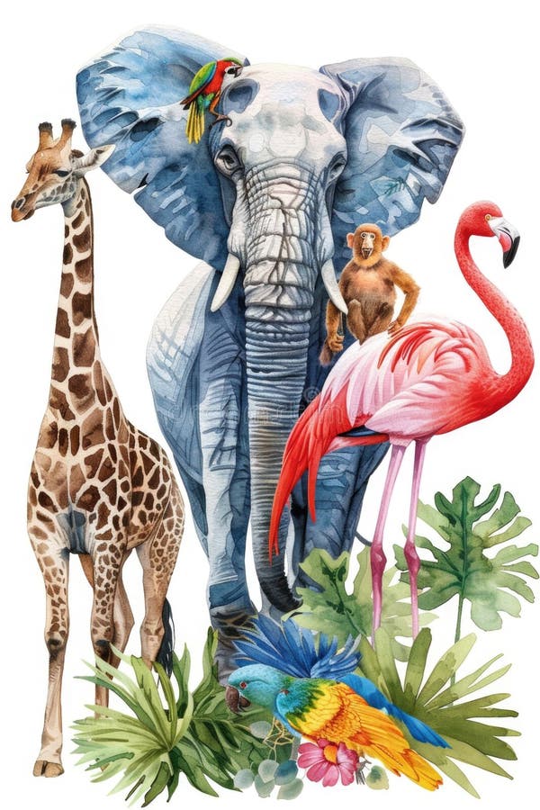 A Group of Animals Standing Together. Suitable for Wildlife and Nature ...