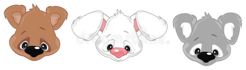 Group of animals stock illustration. Illustration of koala - 169083574