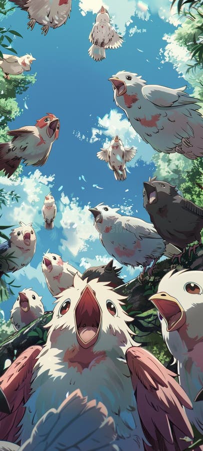 Anime Birds Stock Illustrations – 2,259 Anime Birds Stock Illustrations ...