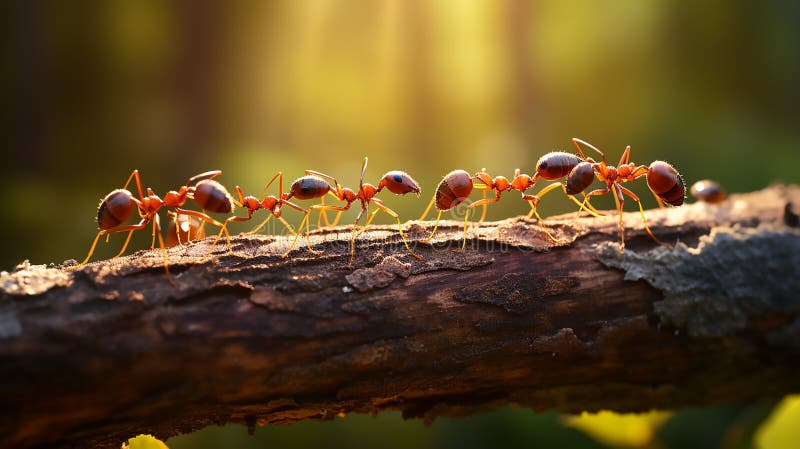 Group of ants stock illustration. Illustration of insect - 284242100