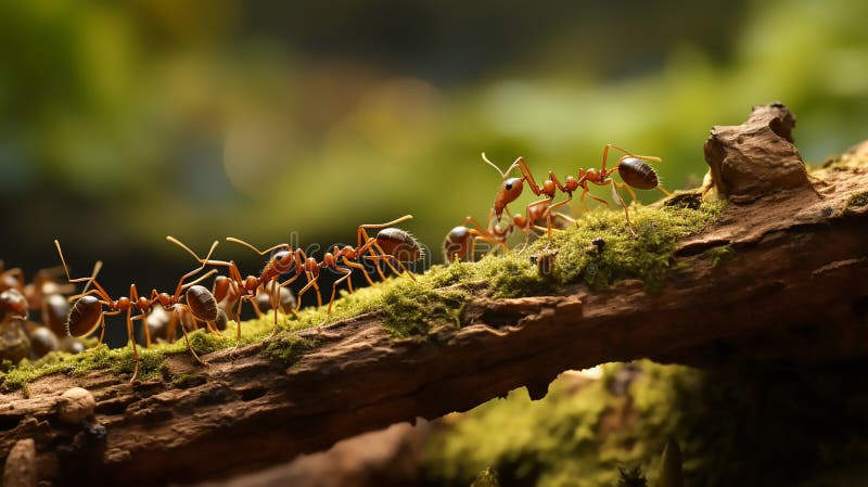 Group of ants stock illustration. Illustration of larvae - 284242136