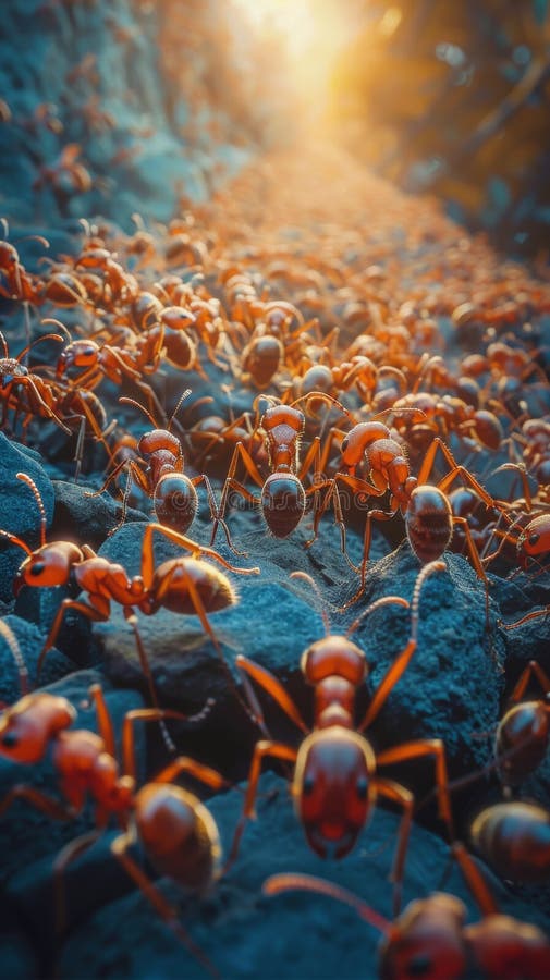 Group of Ants Crossing a Road Stock Image - Image of insects, trail: 313028509