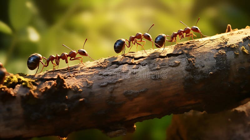Group of ants stock illustration. Illustration of wildlife - 284242146
