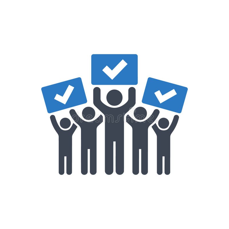 Group Approval Icon stock vector. Illustration of agreement - 361729629