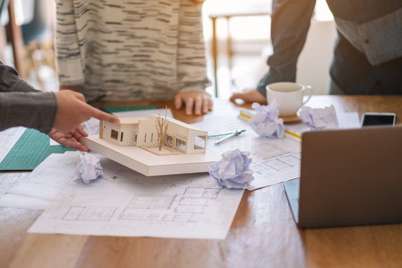 An Architect Feel Stressed after Working on Architecture Model Together ...