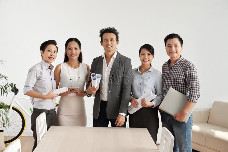 Group of architects stock image. Image of women, team - 120547215