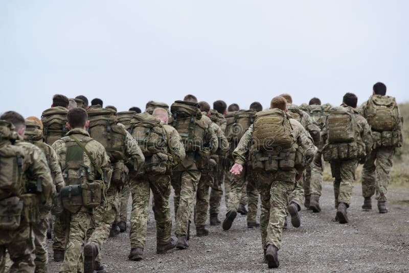 Military Men Walking Picture. Image: 114264486