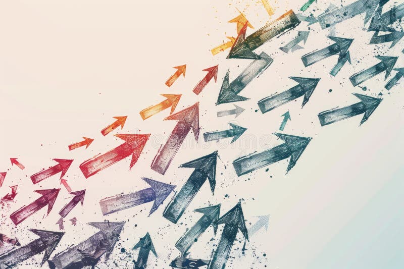 A Group of Arrows Flying through the Air Stock Image - Image of action ...