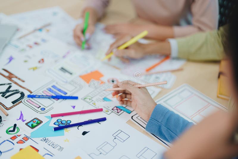 Group of Asian Creative Team Programing Designers Participate in All ...