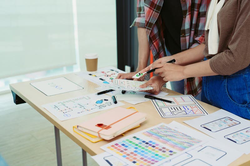 Group of Asian Creative Team Programing Designers Participate in All ...