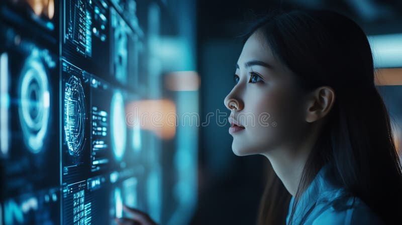 Group of Asian Female Software Developers Discussing Strategy in a ...