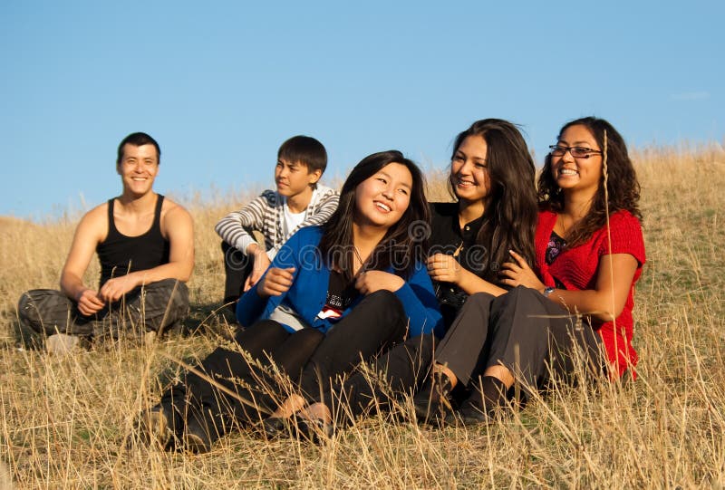 Group of asian people stock photo. Image of barley, family - 11574238