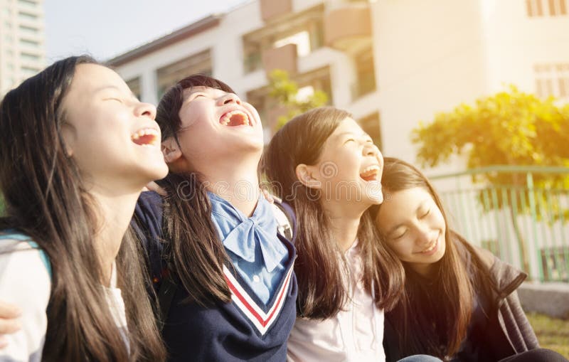 Group of Asian Teenage StudentsÂ Stock Photo - Image of female, asian ...