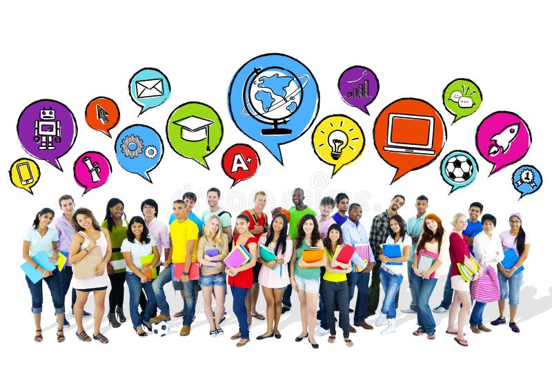 Group of Aspiring High School Students Stock Photo - Image of finance ...