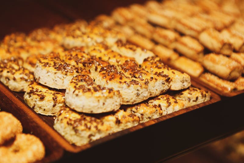 Group of Assorted Cookies. Chocolate Chip, Oatmeal Raisin, White ...