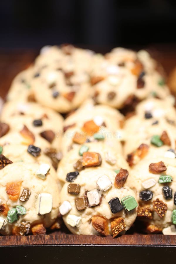 Group of Assorted Cookies. Chocolate Chip, Oatmeal Raisin, White ...
